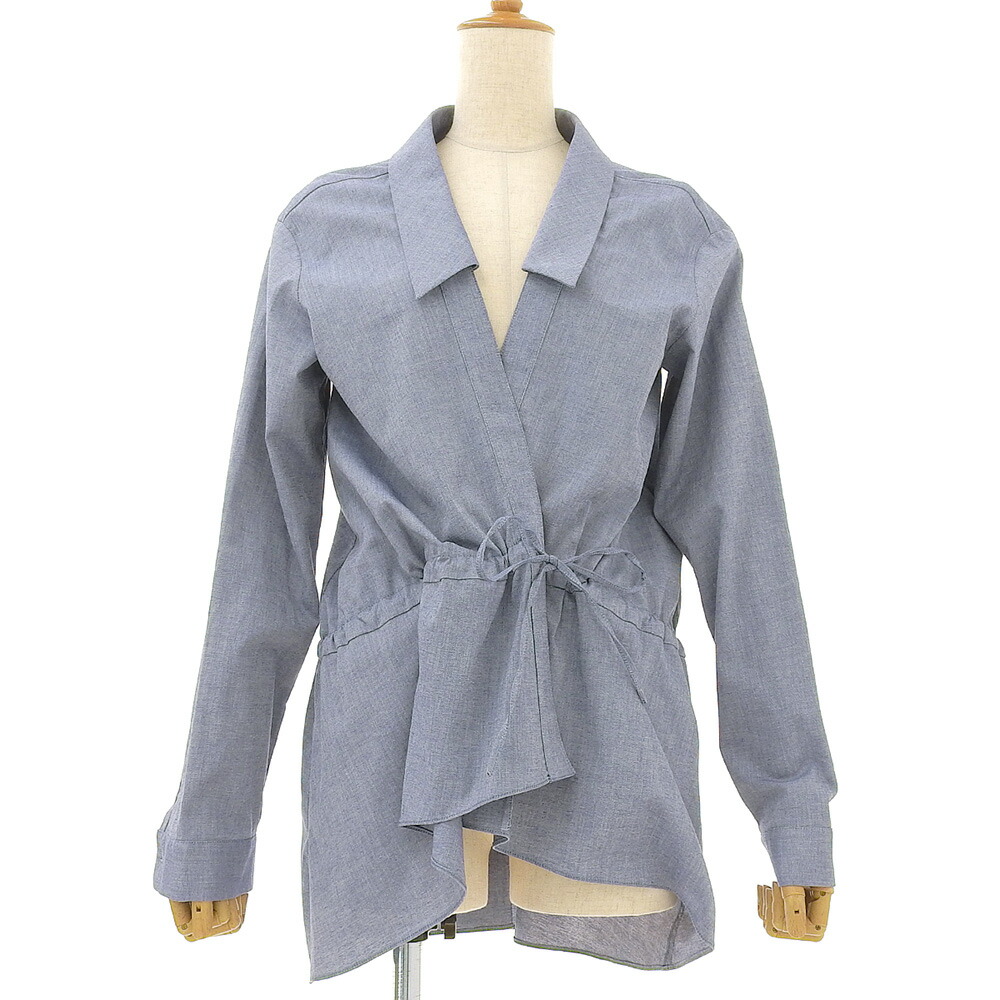 【楽天市場】【中古】超美品 ジルサンダー ネイビー JIL SANDER NAVY 2018年商品 ドローストリング トップス シャツ 36 ...