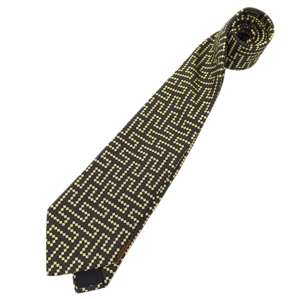 【楽天市場】新着【中古】超美品 エルメス HERMES 現行黒タグ 758831T アナグラムH柄 ヘヴィシルク ネクタイ ほぼ未使用 ...