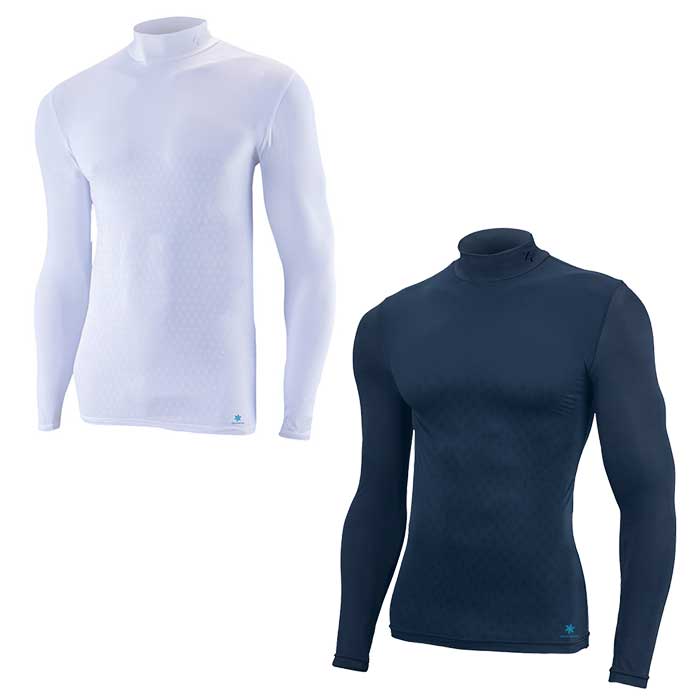 【楽天市場】イオンスポーツ EON SPOERTS EZISUA ゼロフィット アイススキン ロングスリーブモックネック EON ...