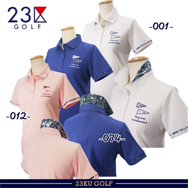 【楽天市場】【PREMIUM SALE】 【年末ゴルフ応援価格】23区GOLFレディース【吸水速乾/UVカット】サッカー半袖ポロシャツ ...
