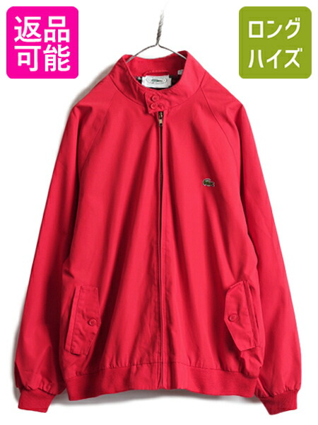 【楽天市場】80s 90s ラコステ フルジップ スイングトップ ジャケット ( メンズ L ) IZOD LACOSTE チェック ライナー付き ジャンパー ブルゾン 赤 G9| 古着 中古 ...