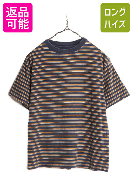 【楽天市場】90s OLD GAP ボーダー 半袖 Tシャツ キッズ L メンズ S レディース 程/ 古着 オールド ギャップ ヘビーウェイト クルーネック マルチカラー| 中古 90年代 ...