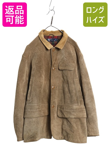 楽天市場】90s □ POLO ポロ ラルフローレン 本革 スエード レザー