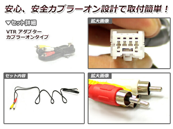 【楽天市場】【メール便送料無料】 Vtr入力アダプター 日産 セレナ C24 H14 1～h15 10 外部入力 メーカーナビ用 純正ナビ用