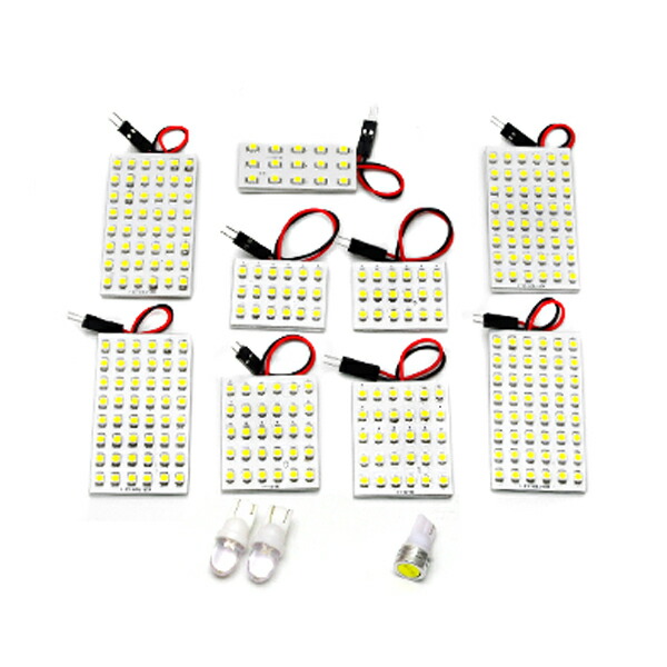 【楽天市場】【メール便送料無料】 エルグランド E50/E51 SMD/LEDルームランプセット 12P 306発【純正交換式 取付 簡単 バルブ ライト 電球 ホワイト イルミ カプラー ...