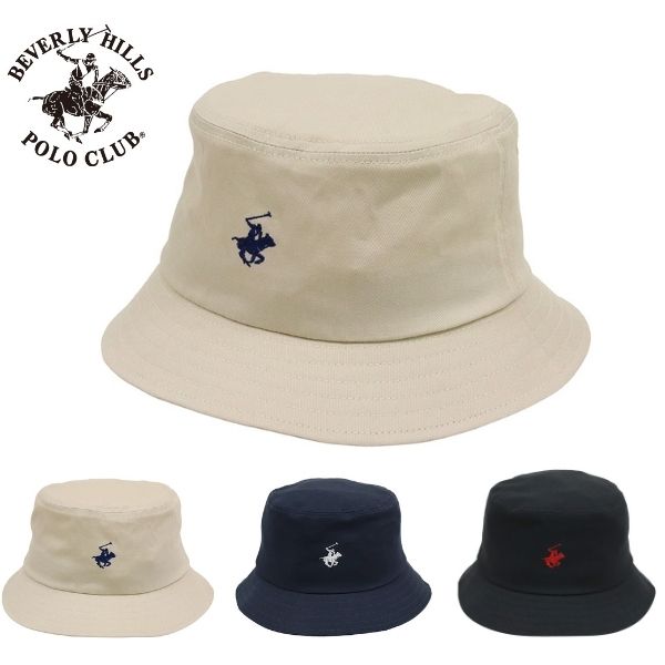【楽天市場】Beverly Hills Polo Club ビバリーヒルズポロクラブ 187-0001 コットン ハット バケットハット 帽子 ...