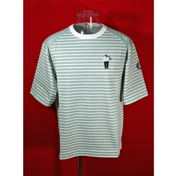 【楽天市場】★シナコバ＜2023年 春夏 新作・30%OFF＞5分袖Tシャツ＜Lサイズ＞ミントグリーン×ホワイト・ボーダー-ea204 ...