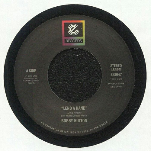 【楽天市場】BOBBY HUTTON / LEND A HAND / COME SEE WHAT'S LEFT OF ME (7") ボビー ...