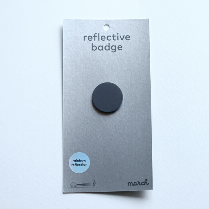 【楽天市場】march (マーチ) | reflective badge MINI (black rainbow) | リフレクティブバッジ ...