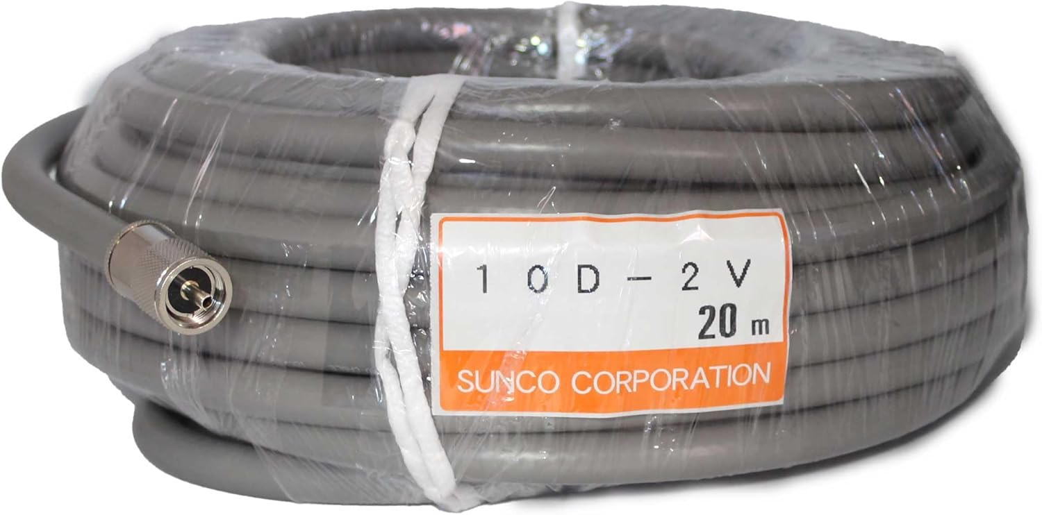 【楽天市場】同軸ケーブル 10D-2V 20m 両端M型コネクター付：Hanna Web Shop