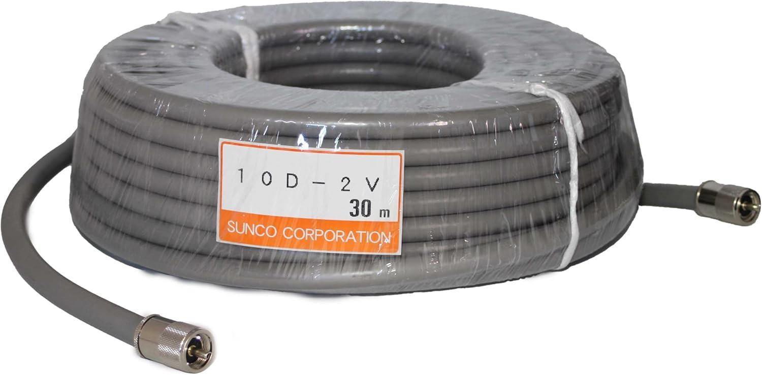 【楽天市場】同軸ケーブル 10D-2V 30m 両端M型コネクター付：Hanna Web Shop