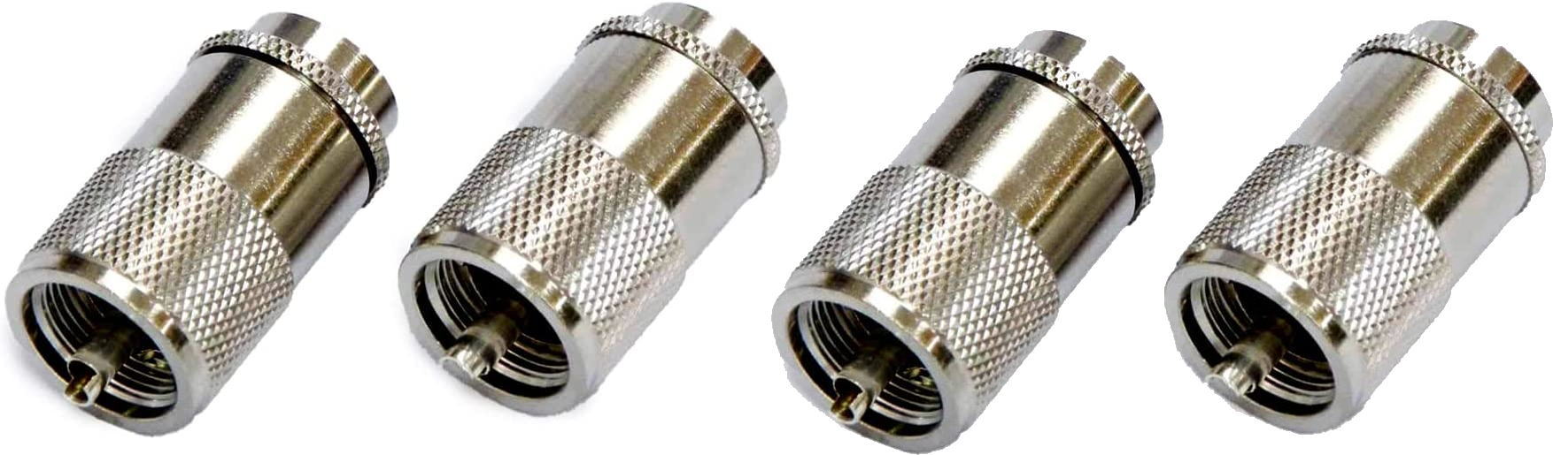 【楽天市場】4個セットM型同軸コネクターMP-10DFB 10D-2V,10D-FB用 M型コネクター ニッケルメッキ 日本製：Hanna Web Shop