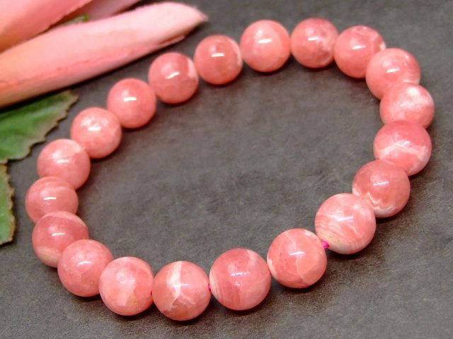 【楽天市場】64395 インカローズ 10mm AAA ブレスレット 内径17cm 鑑別済・本物保証 ポーチ付き 送料無料 アルゼンチン産 天然石 パワーストーン：品良楽天市場店