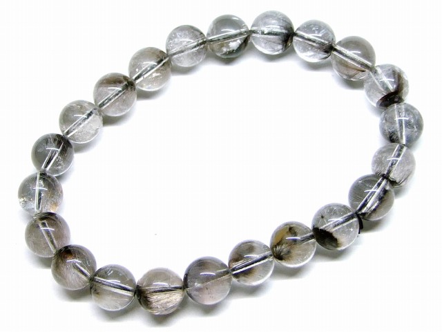 【楽天市場】65482 プラチナルチルクォーツ 針水晶 8mm AAA ブレスレット 内径17cm ポーチ付き 送料無料 ブラジル産 天然石 パワーストーン：品良楽天市場店