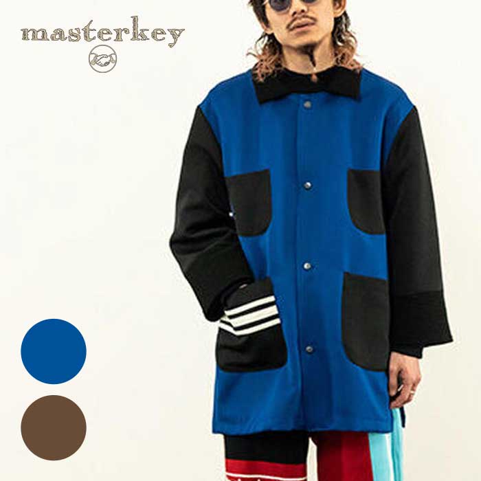 【楽天市場】【最大P38倍!!お買い物マラソン!!】マスターキー カバーオール masterkey [ MK24A-O-09 ] TRACK ALL BLUE 2 ジャケット アウター ...