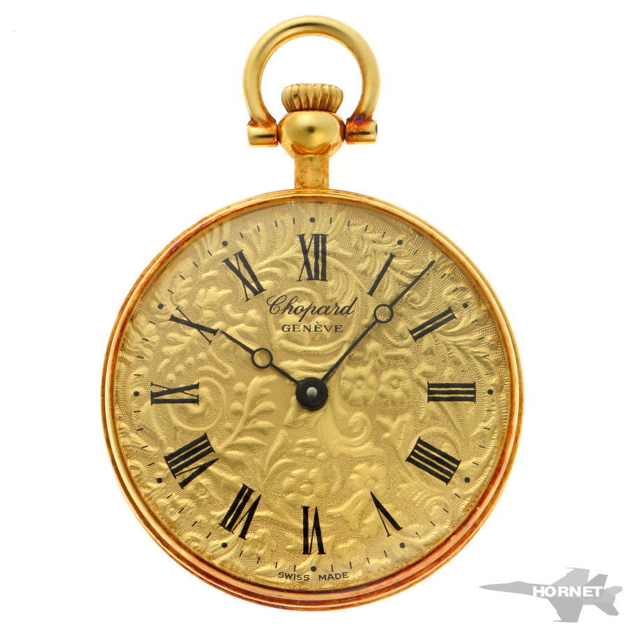 【楽天市場】Chopard ショパール ポケットウォッチ 懐中時計 手巻 Cal.7001 3021.1 ゴールド文字盤 750YG 【中古 ...