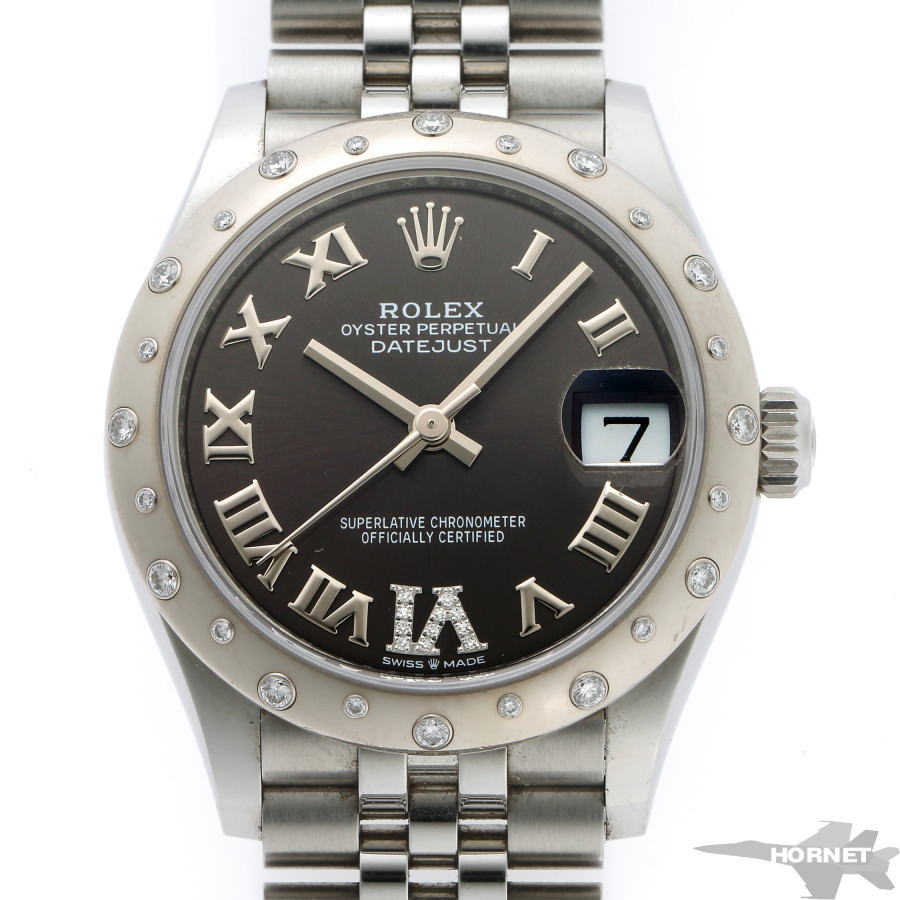 【楽天市場】ROLEX ロレックス デイトジャスト ダイヤ ランダム オートマチック 278344RBR グレー文字盤 SS / WG 【中古 ...