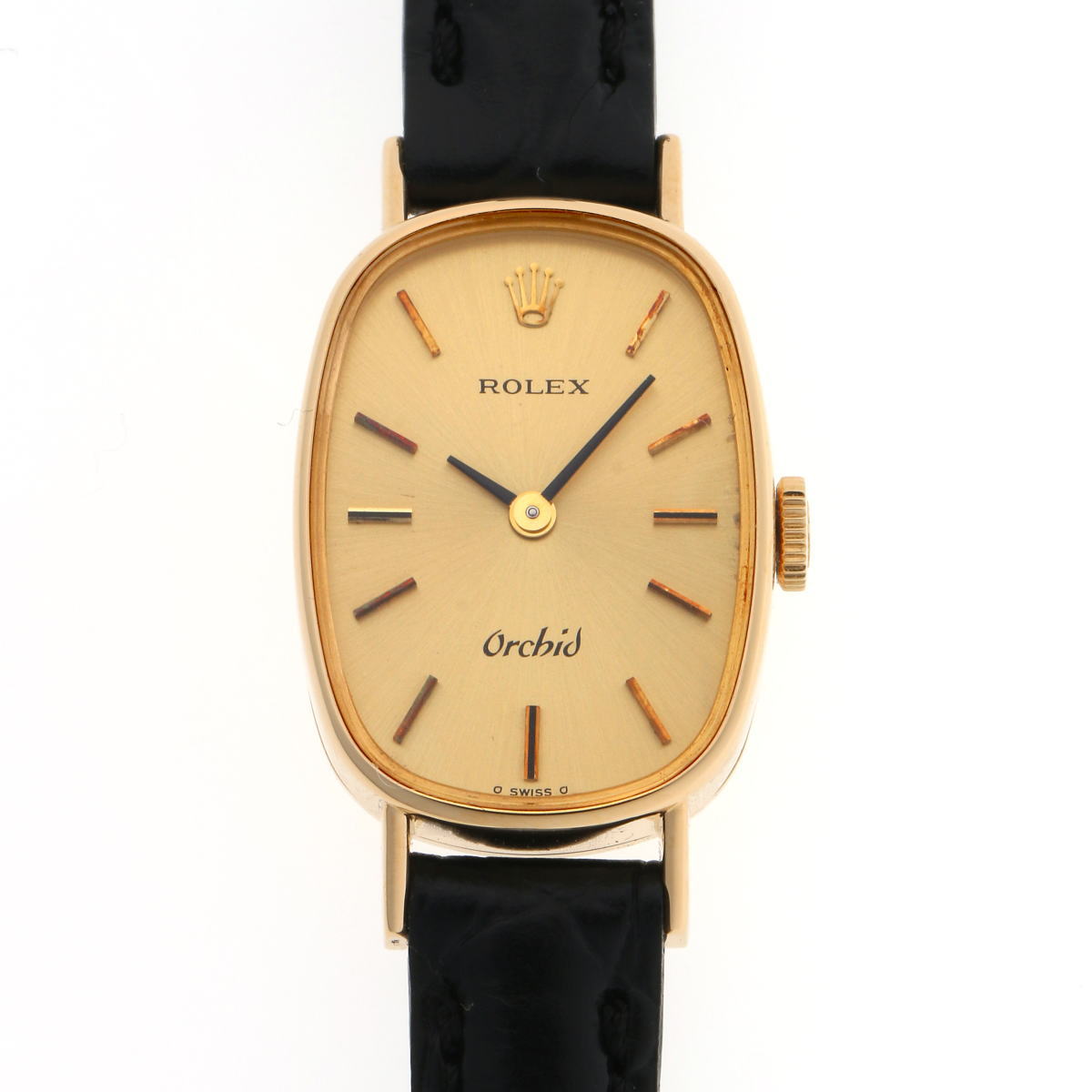 【楽天市場】ROLEX ロレックス オーキッド オーバルウォッチ 手巻 Cal.1400 2679 シャンパンゴールド文字盤 750YG ...