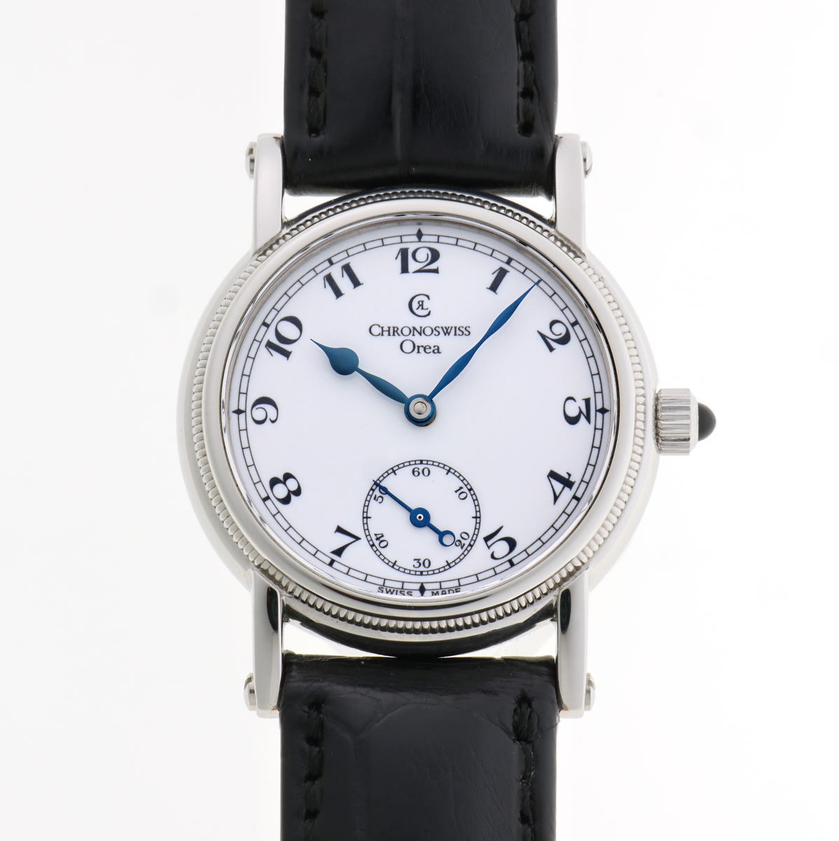 【楽天市場】CHRONOSWISS クロノスイス オレア レディ スモールセコンド 手巻 Cal.7001 CH7163 ホワイトエナメル文字盤 SS 【中古】【時計】 2510042 ...