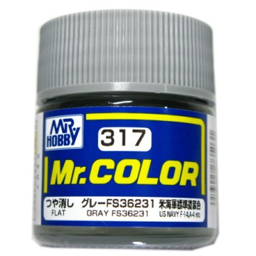 【楽天市場】Mr.カラー (317) グレー FS36231 アメリカ海軍標準塗装色 つや消し Mr.COLOR GSIクレオス：ホビー ...