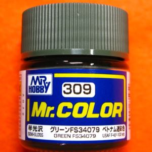 【楽天市場】Mr.カラー (309) グリーンFS34079 ベトナム迷彩色 半光沢 Mr.COLOR GSIクレオス：ホビーショップ遠州屋 ...
