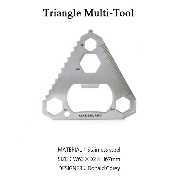 【楽天市場】Triangle Multi-Tool トライアングルマルチツール 工具 アウトドア キッカーランド DETAIL：HUTTE 楽天市場店