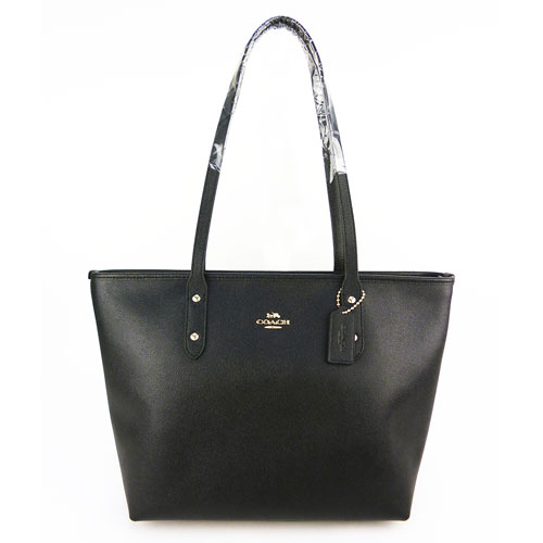 【楽天市場】【COACH コーチ】F58846 IMBLK レザー トートバッグ ブラック CRSGR CITY ZIP TOT 【新品】：J ...