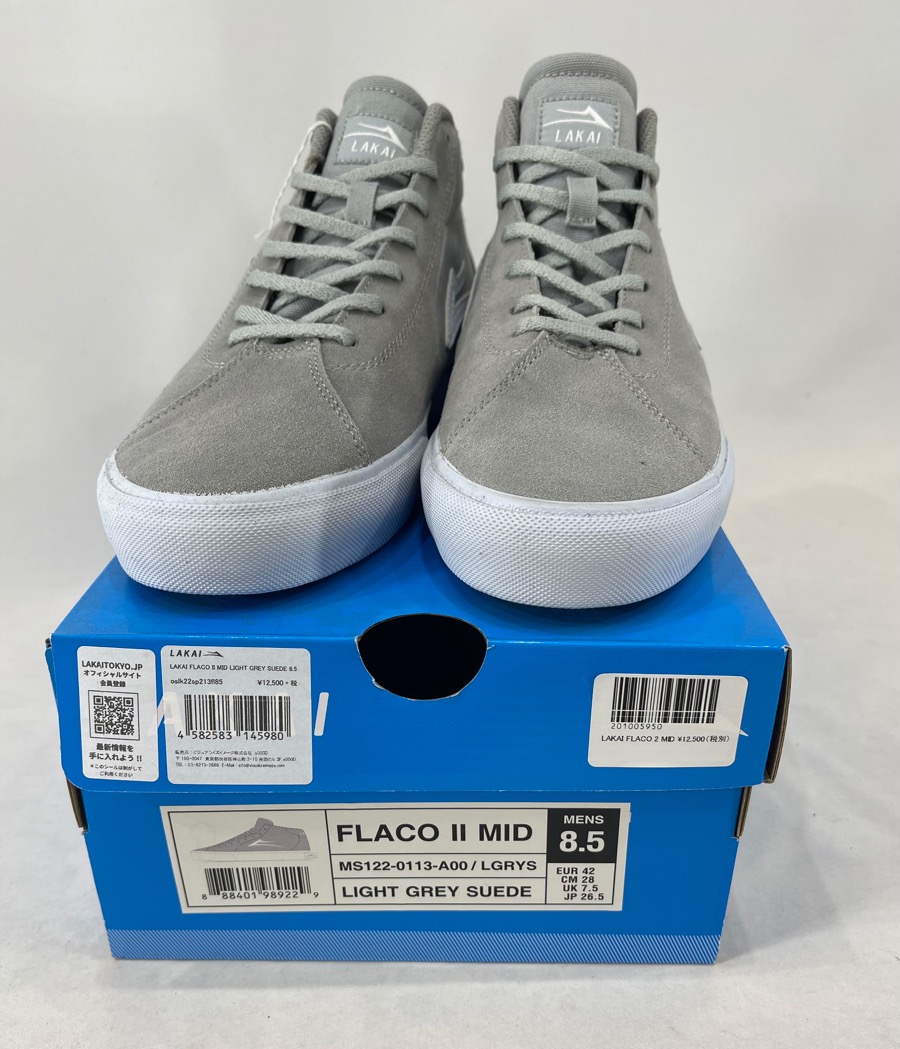 【楽天市場】LAKAI FLACO 2 MID LIGHT/GREY/ SUEDE ラカイ シューズ 国内正規品：トリックスター