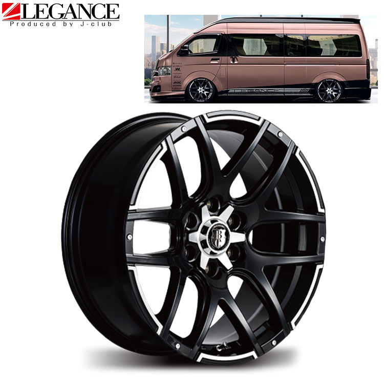 【楽天市場】BACK GAMMON LM-S6 バックギャモン エルエムエス シックス ブラックポリッシュ ホイールLEGANCE レガンス ...