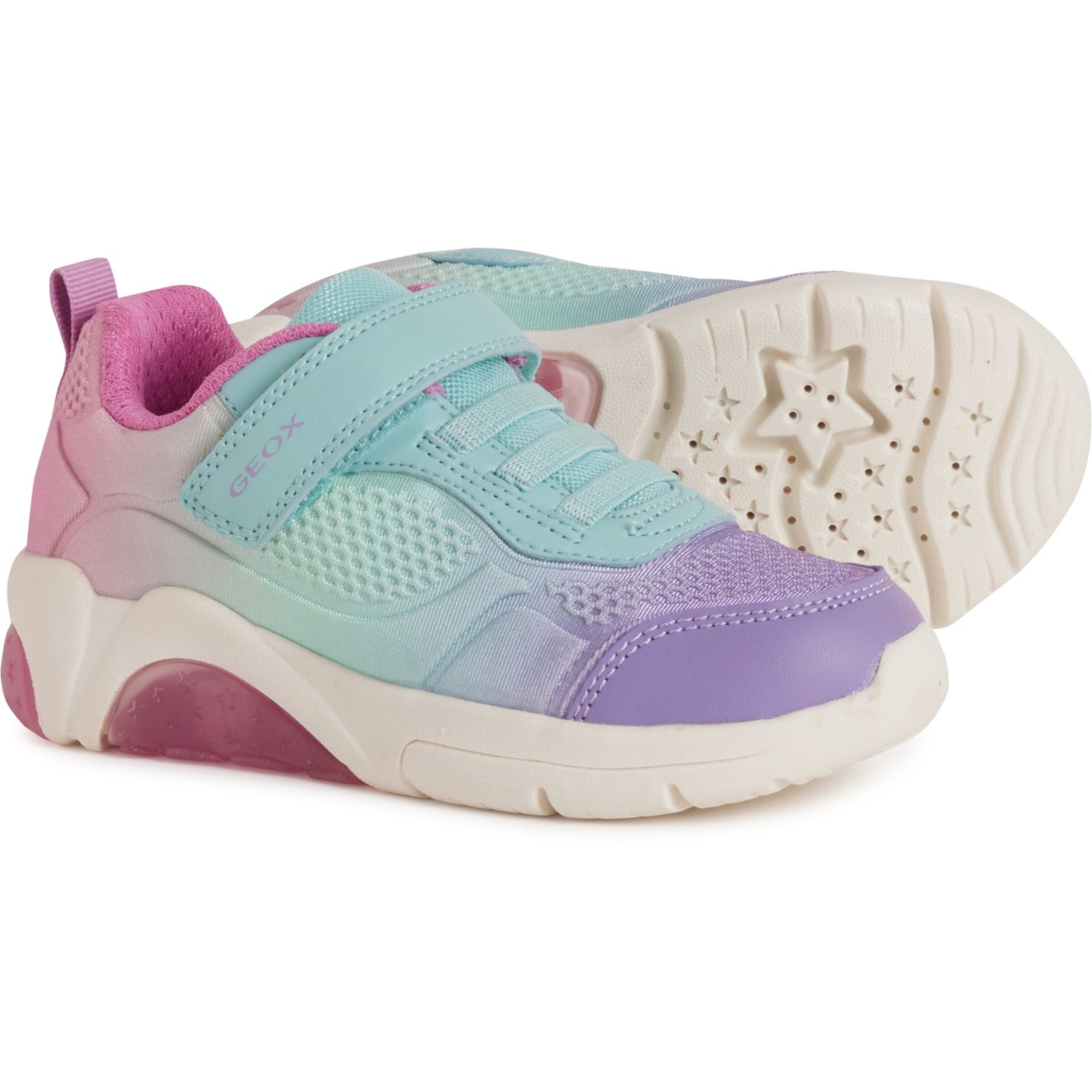 【楽天市場】(取寄) ジェオックス リトル ガールズ スニーカー Geox Little Girls Fadinlight Sneakers ...