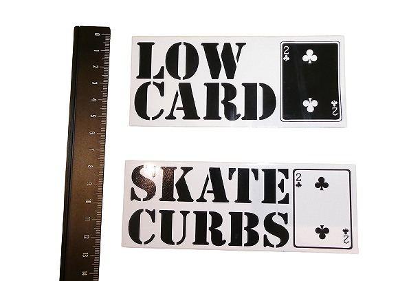 【楽天市場】LOWCARD MAGAZINE ローカード MONO LOGO STICKER SET ロゴ ステッカー 2枚 セット ...
