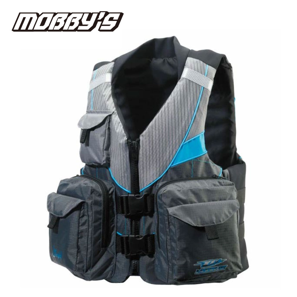 【楽天市場】MOBBY'S モビーズ アングラー ナイロン ライフジャケット 大人用 男女兼用 JETANGLER VEST グレー S-M JA-5000：JSPTOKAI 楽天市場店