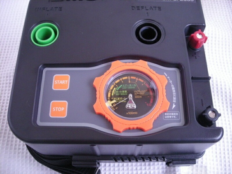 【楽天市場】ハイプレッシャーポンプ 高低圧自動切替型 電動 エアーポンプ BM-SP2000V バナナボート ゴムボート SUP：JSPTOKAI