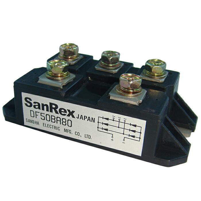 【楽天市場】DF50BA80 パワーダイオードモジュール SanRex 中古：ledテープ 電子部品 販売 海渡電子