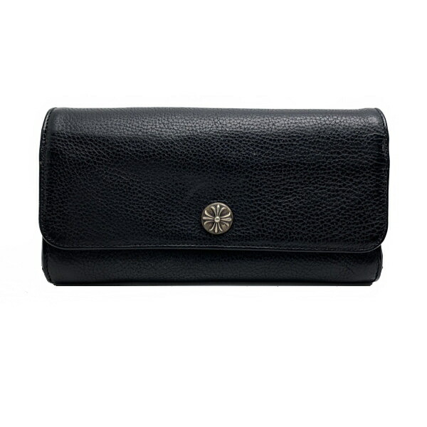 【楽天市場】 クロムハーツ CHROME HEARTS 財布/ジュディウォレット/レザー×シルバー/黒/中ファスナー付長サイフ 【SA5027 ...