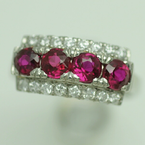 【楽天市場】♪リング 指輪♪ Pt900/ルビーR1,87 ダイヤD0,42/#9 【JR1071】【税込価格】【質屋出店】【中古】【あす楽 ...