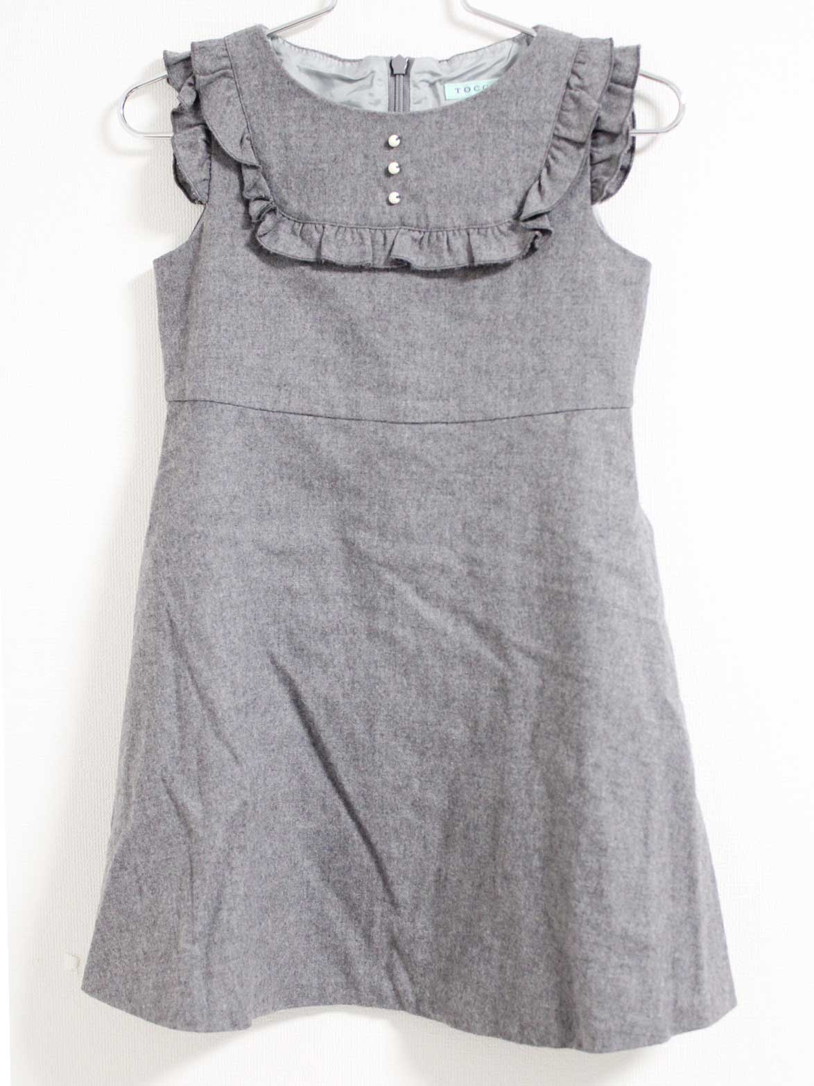 【楽天市場】〓トッカ/TOCCA BAMBINI〓110cm ジャンパースカート グレー 【中古】 子供服 キッズ kids 女の子 秋冬 onepi 302142：セカンズ＆キッズセカンズ