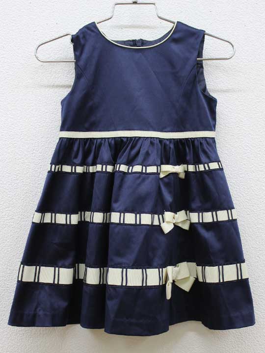 【楽天市場】 トッカ/TOCCA BAMBINI 90cm ノースリーブドレス/ノースリーブワンピース 紺 フォーマル 入園式 結婚式 発表会 七五三 冠婚葬祭【中古】子供服 キッズ kids ...