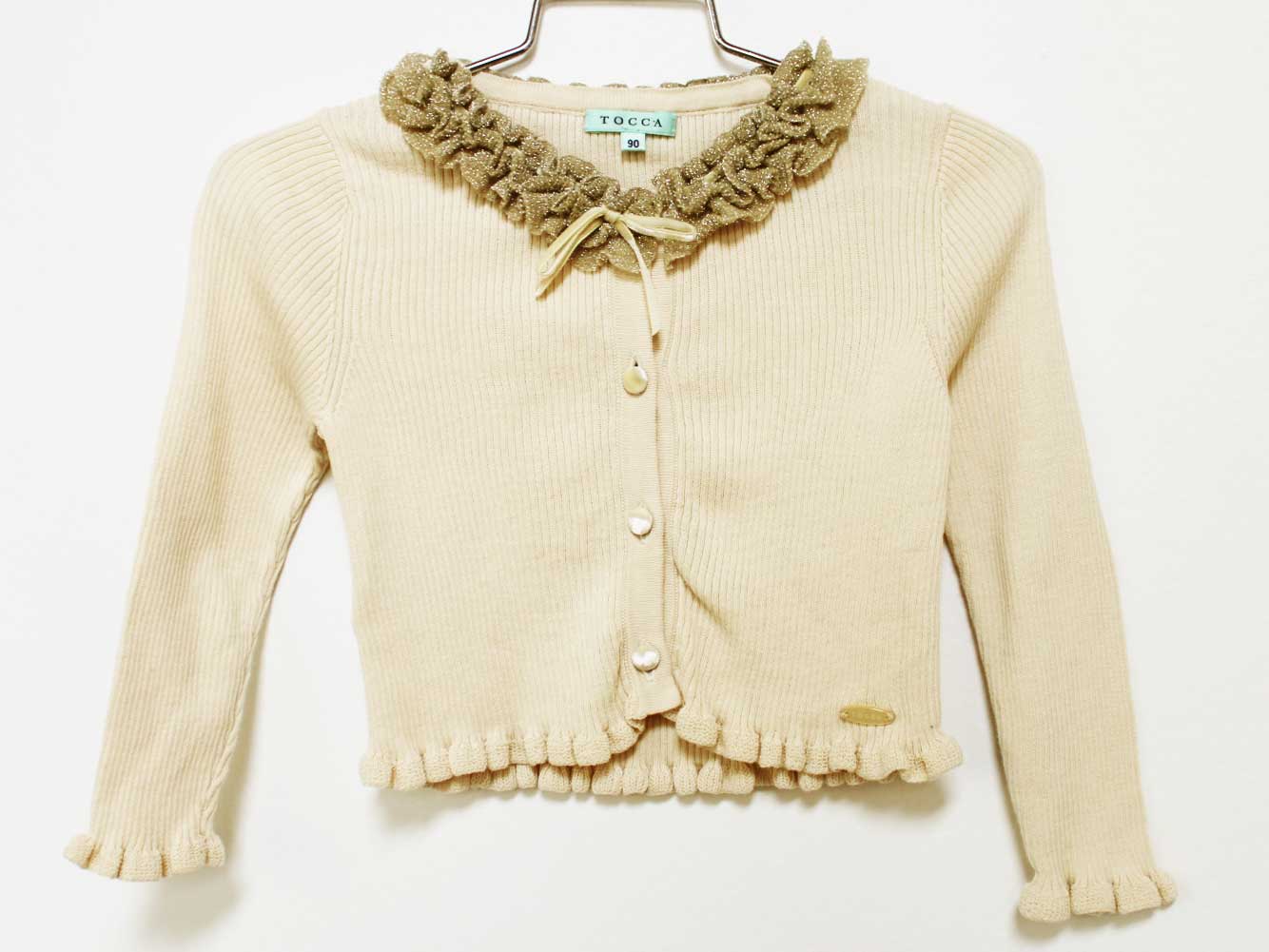【楽天市場】[トッカ/TOCCA BAMBINI]90cm カーディガン アイボリー×ゴールド シルク混【中古】子供服 キッズ kids ベビー服 baby 女の子 秋冬 tops ...