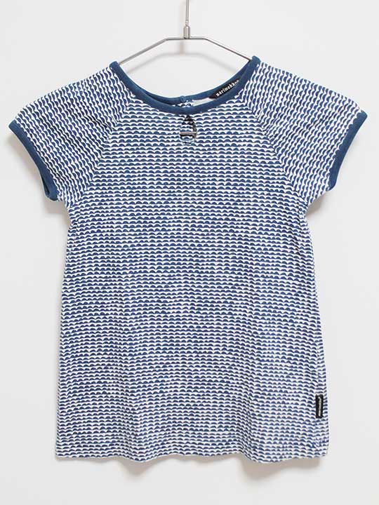 【楽天市場】【夏物 新入荷!】‡マリメッコ/marimekko‡104cm 半袖Tシャツ/半袖カットソー/チュニック 白×ブルー【中古】子供服 ...