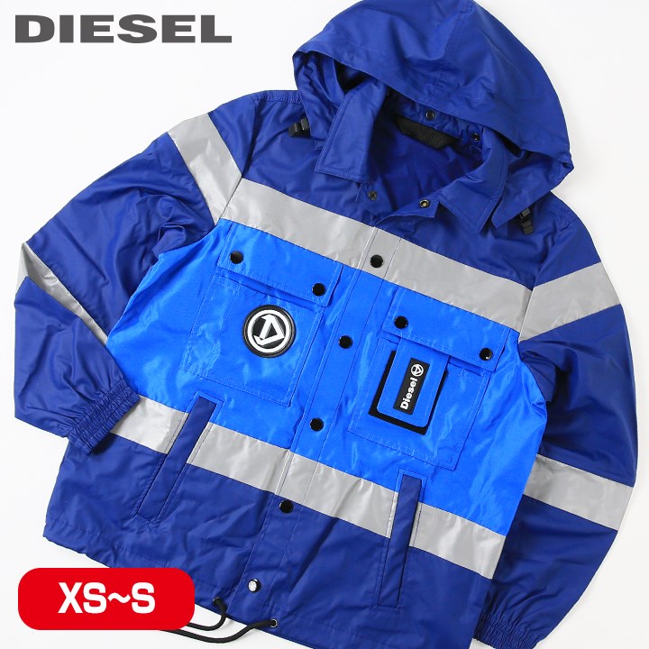 【楽天市場】 DIESEL ディーゼル メンズ リフレクト素材切替 オーバーサイズ フーデッドジャケット【J-RODDY】【サイズXS・S ...
