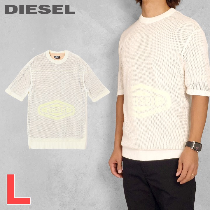 【楽天市場】 Diesel ディーゼル メンズ メッシュニットレイヤード クルーネック 半袖tシャツ カットソー【k Rapids】【サイズl
