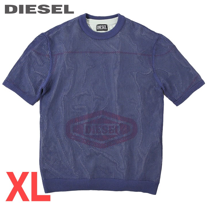 【楽天市場】 Diesel ディーゼル メンズ メッシュニットレイヤード クルーネック 半袖tシャツ カットソー【k Rapids】【サイズ