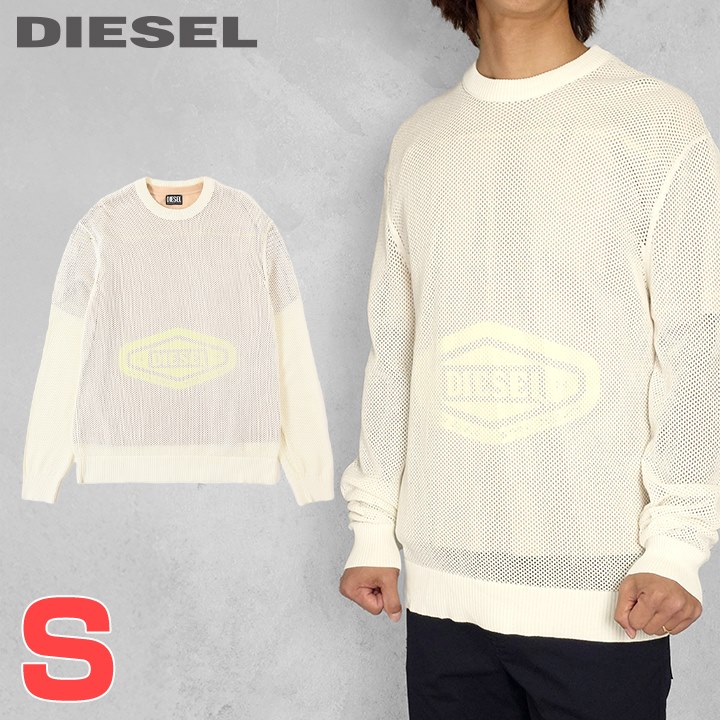 【楽天市場】 Diesel ディーゼル メンズ 長袖メッシュニットレイヤード クルーネック 半袖tシャツ カットソー【k Roseville