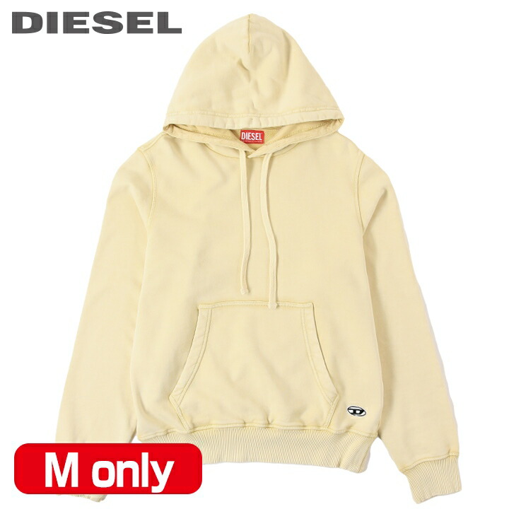 【楽天市場】 Diesel ディーゼル メンズ レディース 男女兼用 オーバルdロゴ刺繍パッチ 長袖 プルオーバー スウェットパーカー【s Ginn Hood Dov Pe】【サイズm】【1