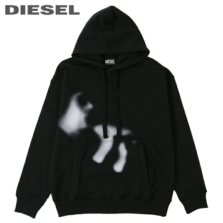【楽天市場】 Diesel ディーゼル メンズ デジタルプリント 長袖 プルオーバー スウェットパーカー【s Ummerwelt C1】【サイズxs・s】【1～2サイズ程大きめのサイズ感