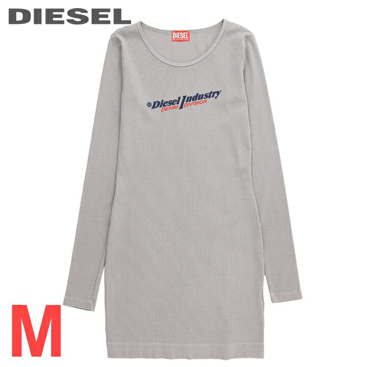 【楽天市場】★diesel ディーゼル レディース★スリムフィット ボートネック 長袖 ミニ丈 カットソーワンピース【d Tank Ls