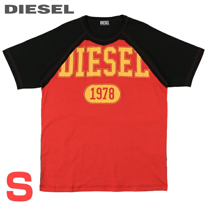 【楽天市場】【30 Offクーポンあり】 Diesel ディーゼル メンズ クラック加工プリント ラグラン 半袖tシャツ カットソー【t