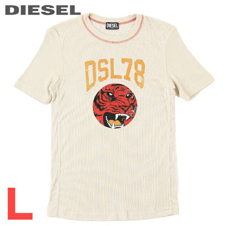 【楽天市場】 Diesel ディーゼル メンズ プリント ストレッチ クルーネック 半袖tシャツ カットソー【cl T Ruffle】【サイズ