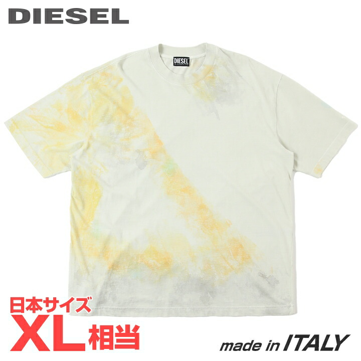 【楽天市場】 Diesel ディーゼル メンズ スプレーペイントデザイン リラックスフィット 半袖tシャツ カットソー【t Wash C4】【サイズm】【2サイズ程大きめのサイズ感】【ホワイト
